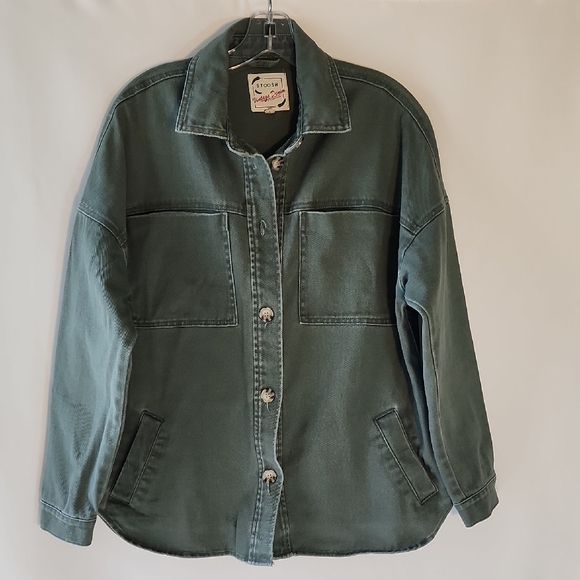 Stoosh | Jackets & Coats | Stoosh Vintage Denim Olive Green Denim ...